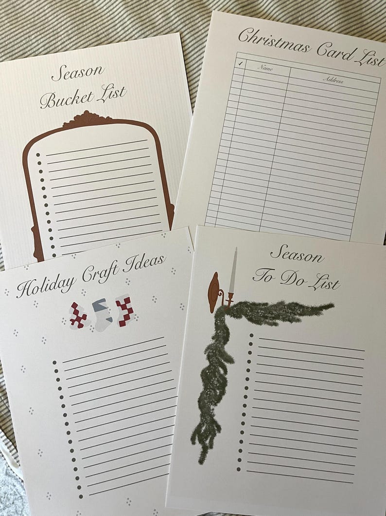 Printable Christmas Season Planner (23 Pages) - Etsy