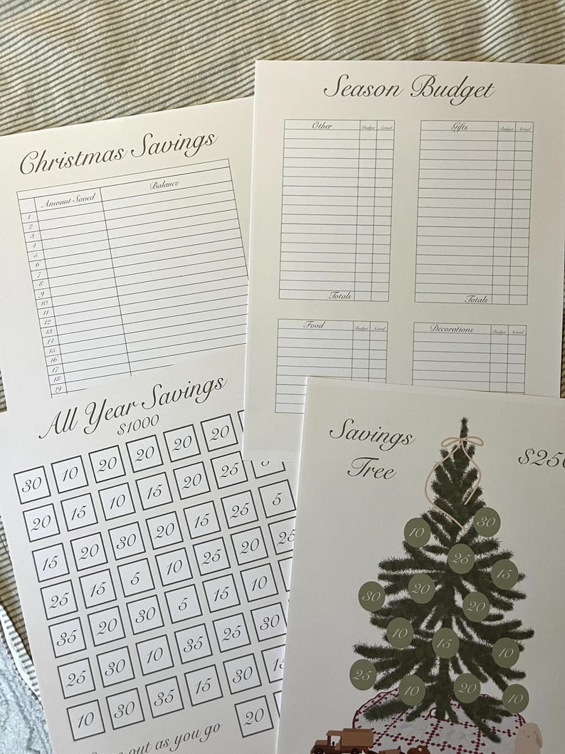 Printable Christmas Season Planner (23 Pages) - Etsy