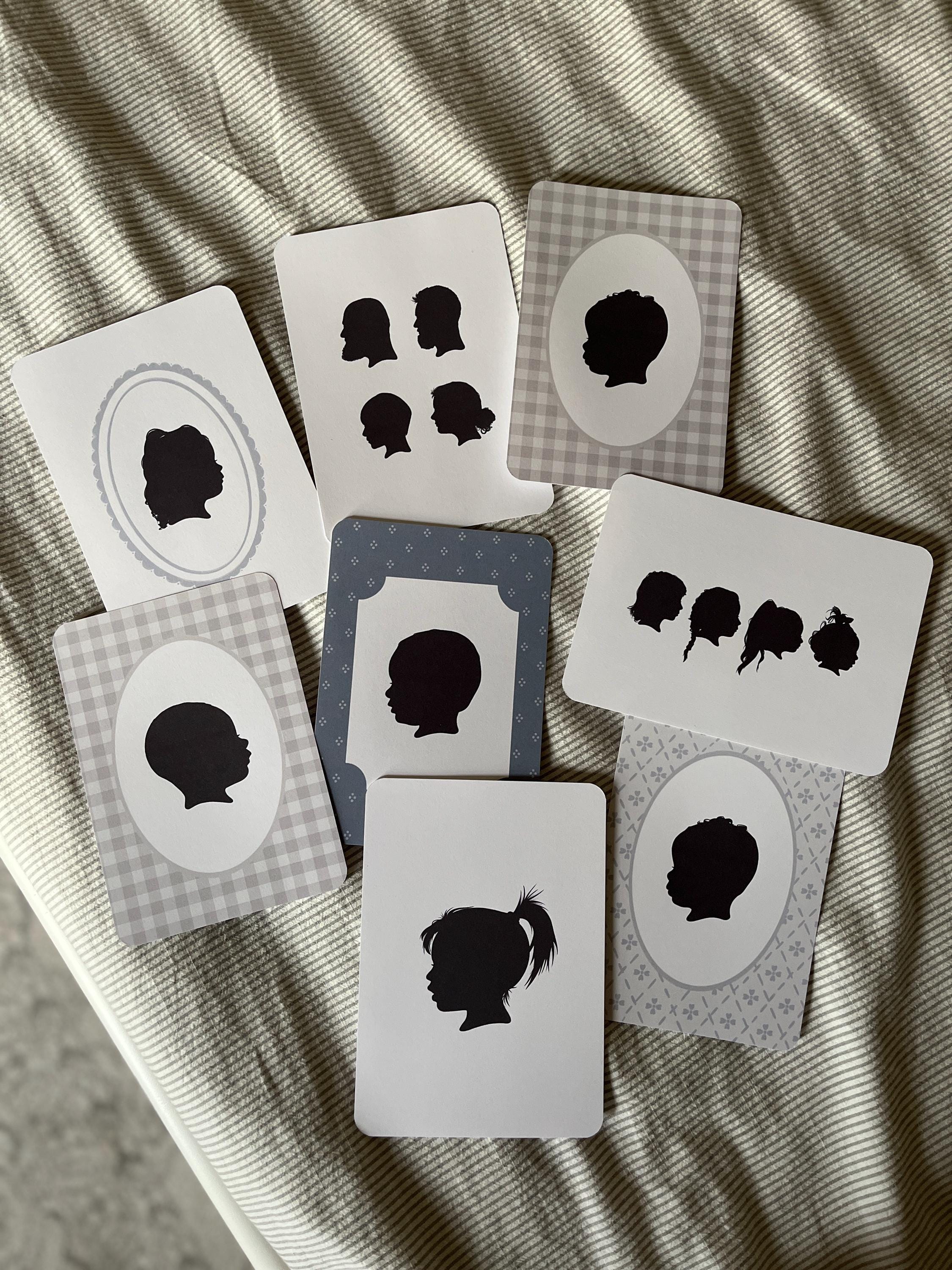 Cardstock Silhouette Profile Prints - Etsy