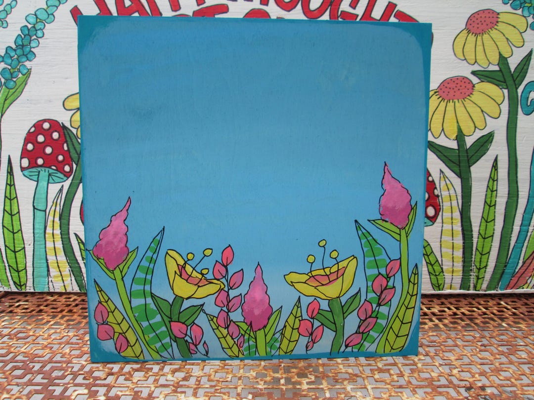 Your Choice Quote or Lyric Painting on 10 by 10 Wood Panel, Custom ...