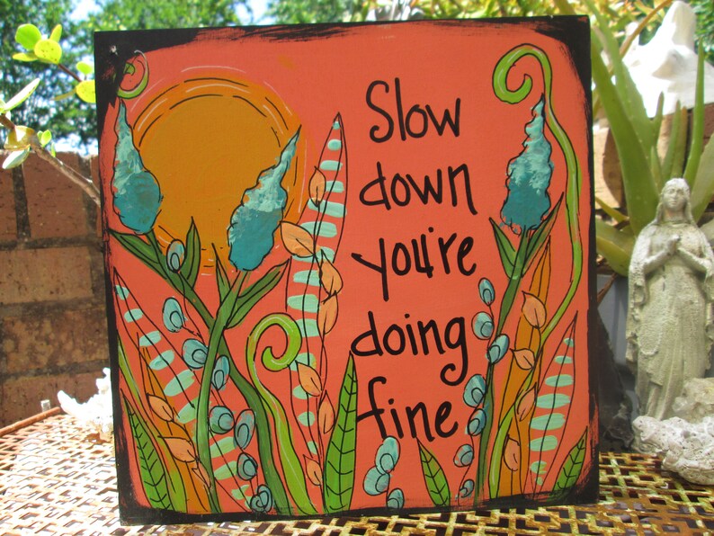 Vienna Song Lyrics Painting on 10 X 10 Wood Panel Slow - Etsy