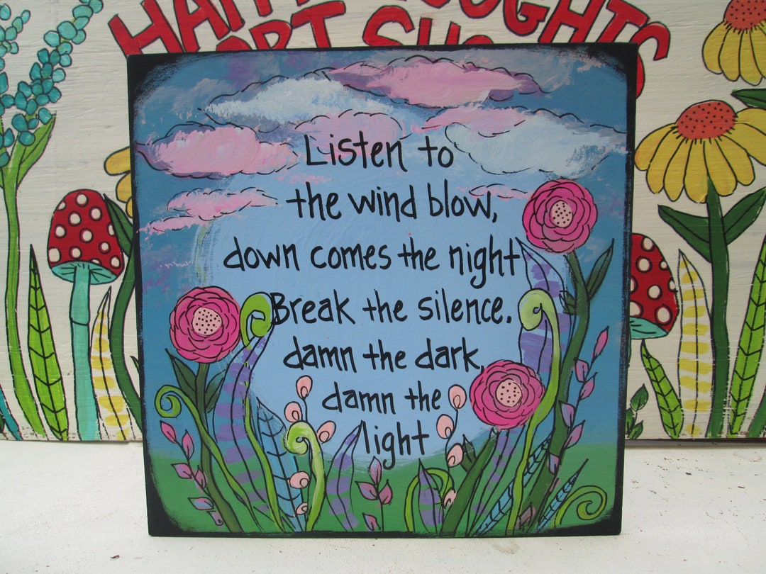 Fleetwood Mac the Chain Song Lyric Painting on 10 X 10 Wood Panel ...