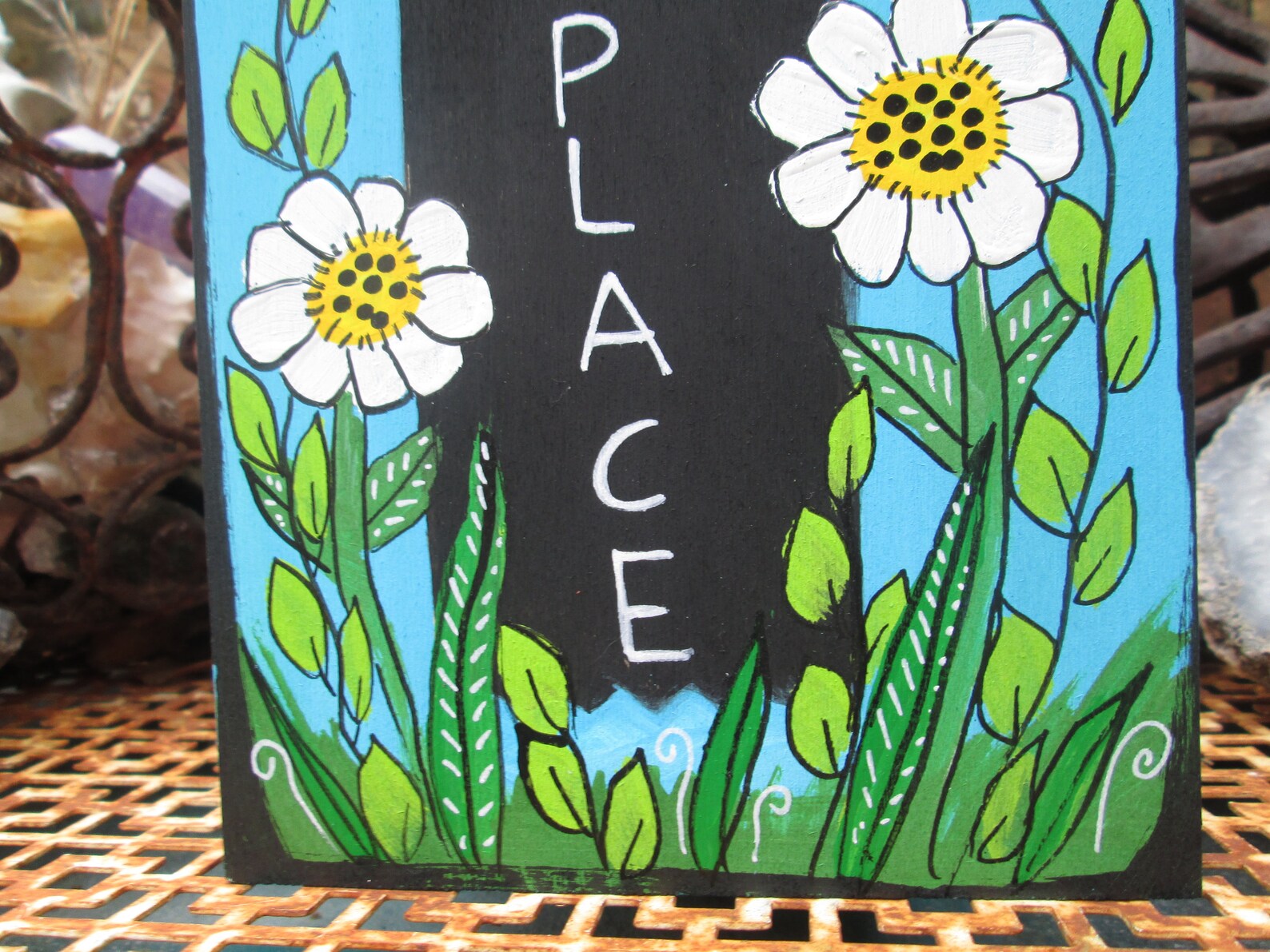 Last Place Ribbon Folk Art Painting on 7 by 5 Wood Panel, Nothing Wrong ...