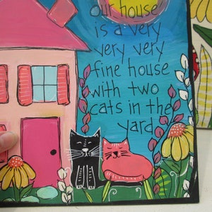Our House Lyrics Painting on 10 X 10 Wood Panel, Our House is a Very ...