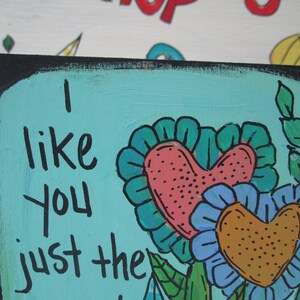 I Like You Just the Way You Are Mister Rogers Quote Painting on 7 by 5 ...