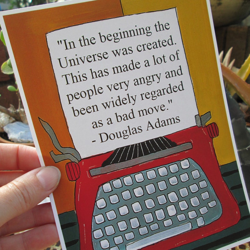 Douglas Adams Quote - Etsy