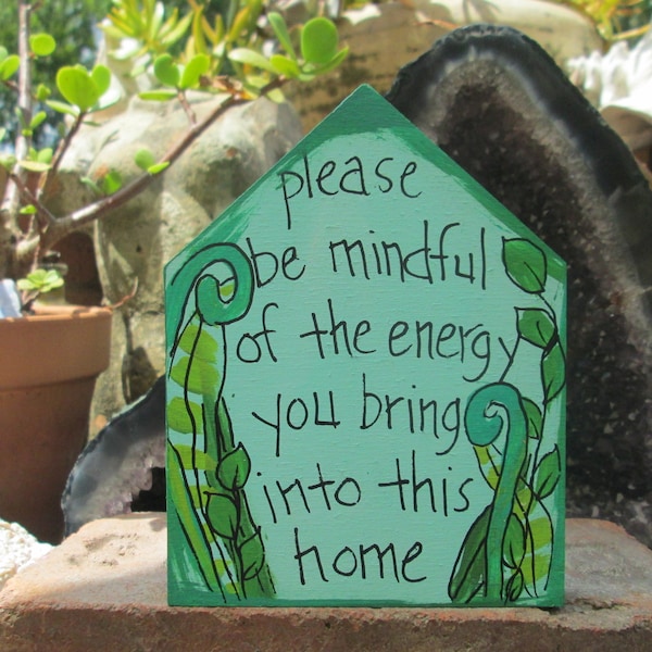 Please Be Mindful Door Signs - Etsy