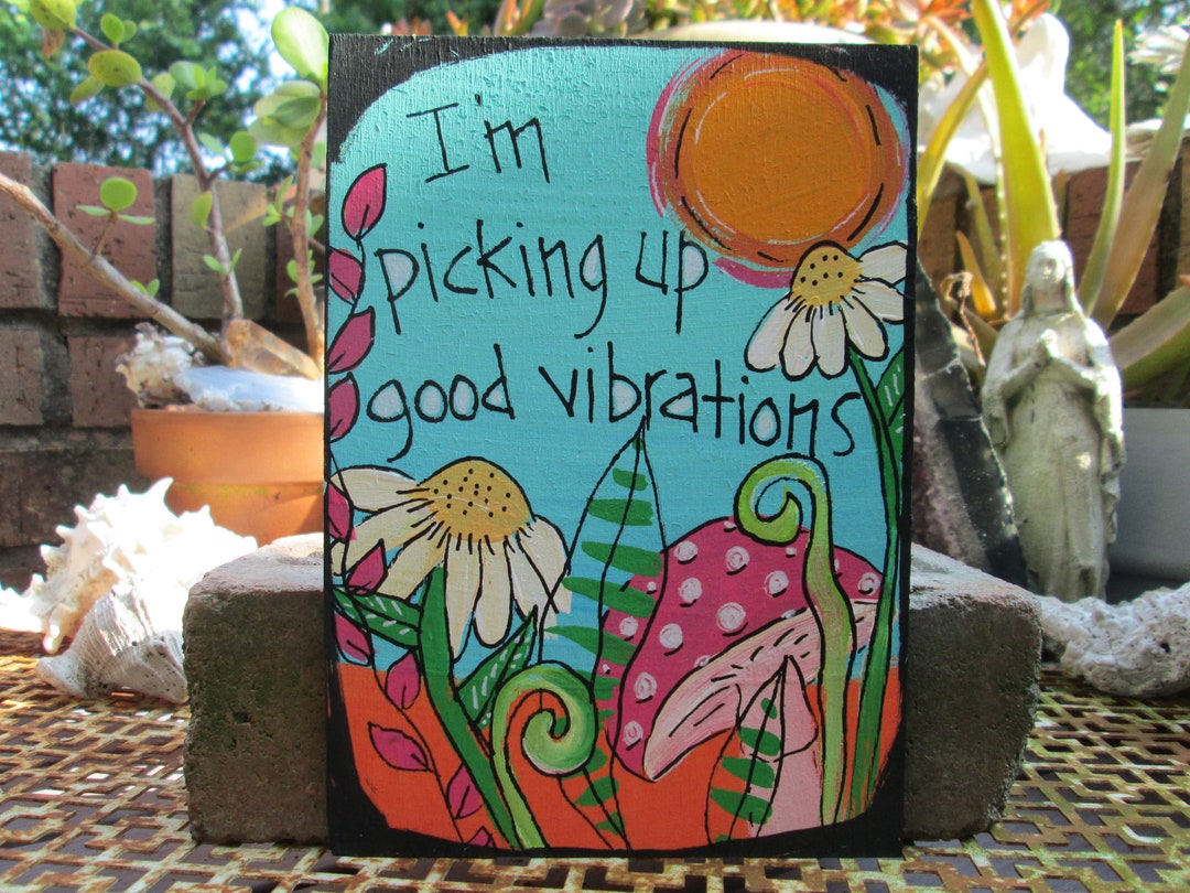Good Vibrations Song Lyrics Painting on 7 by 5 Wood - Etsy