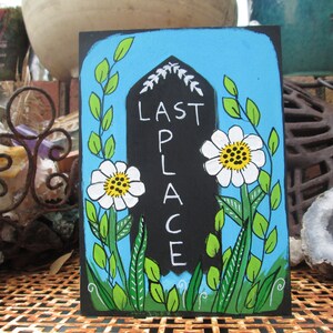 Last Place Ribbon Folk Art Painting on 7 by 5 Wood Panel, Nothing Wrong ...