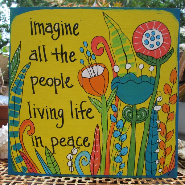 Imagine Peace - Etsy