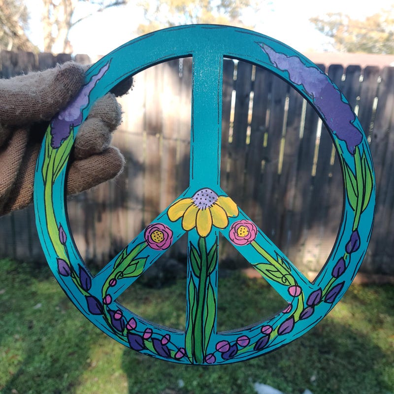 Peace Sign Decor - Etsy