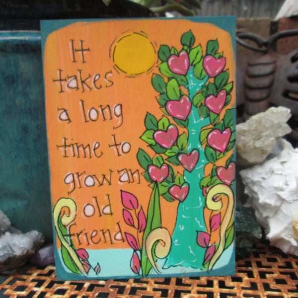 Long Time Grow an Old Friend - Etsy