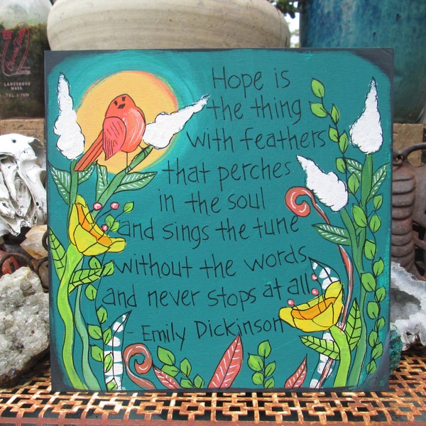 Hope is the Thing With Feathers - Etsy