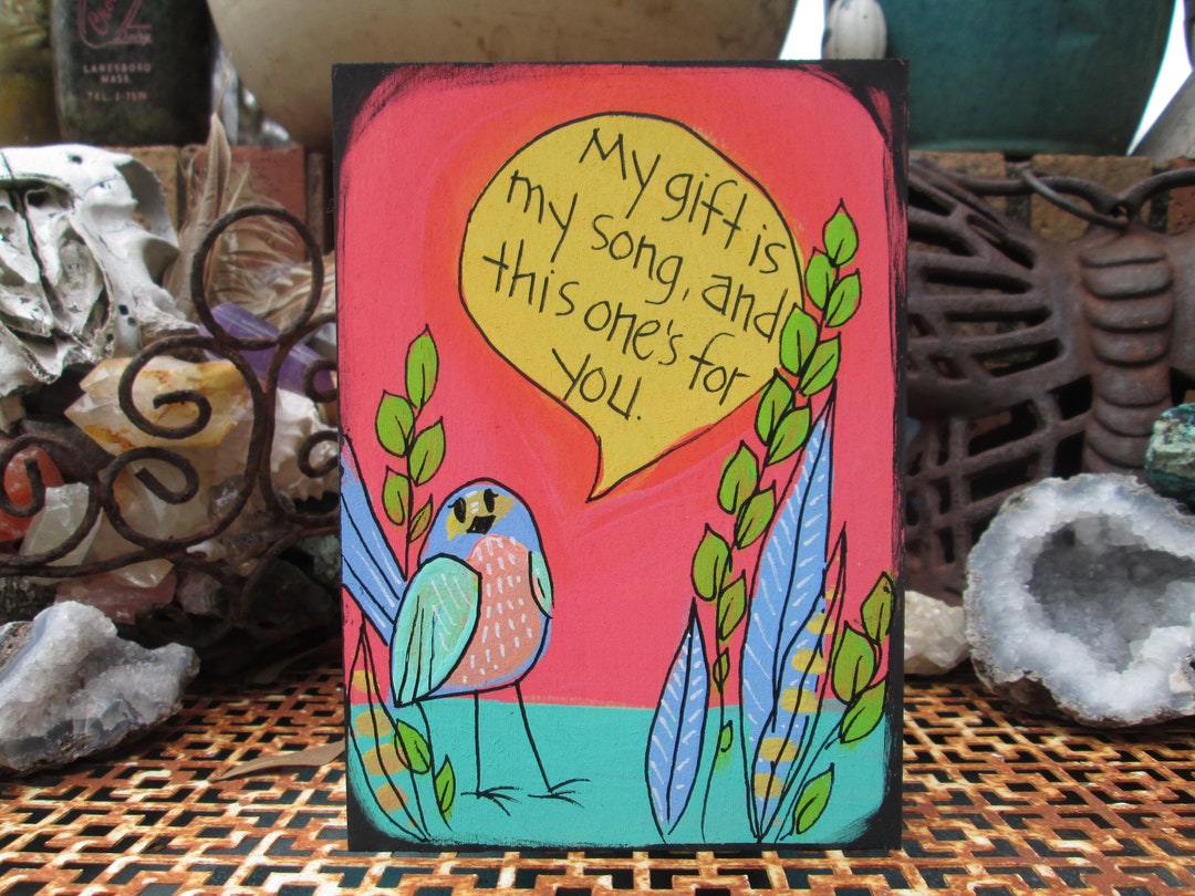 My Gift is My Song, and This One's for You Your Song Lyrics Painting on ...
