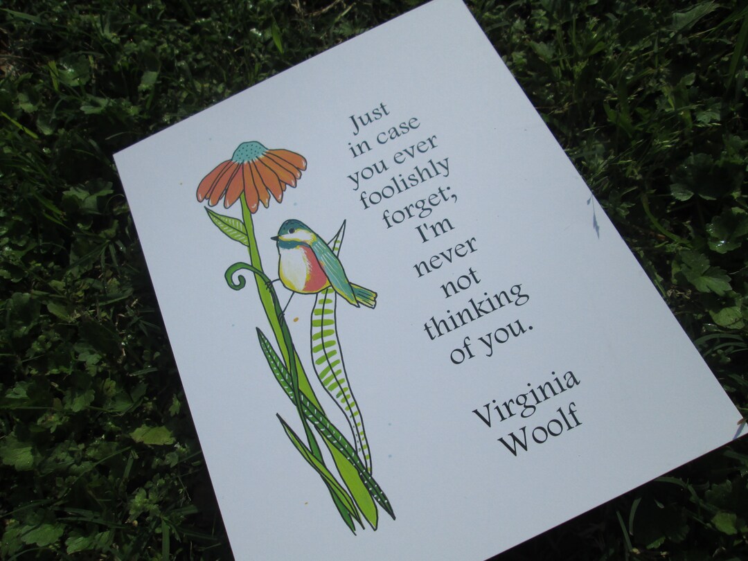 Just in Case You Ever Foolishly Forget, I'm Never Not Thinking of You ...