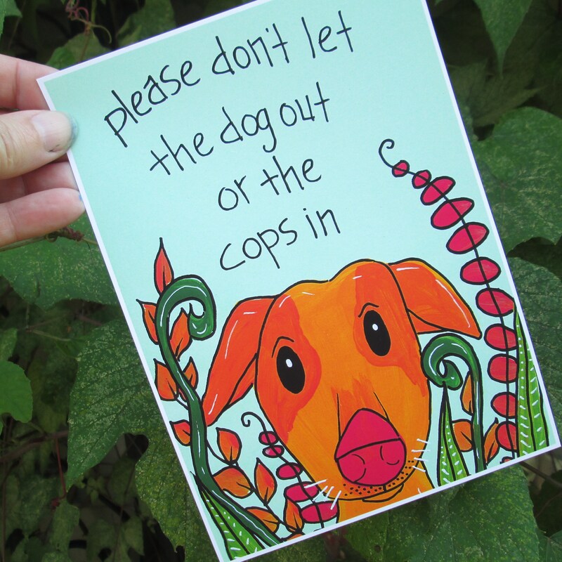 Keep Out Dog Sign - Etsy