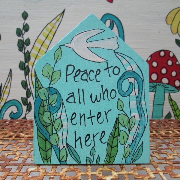 Enter Here Sign - Etsy