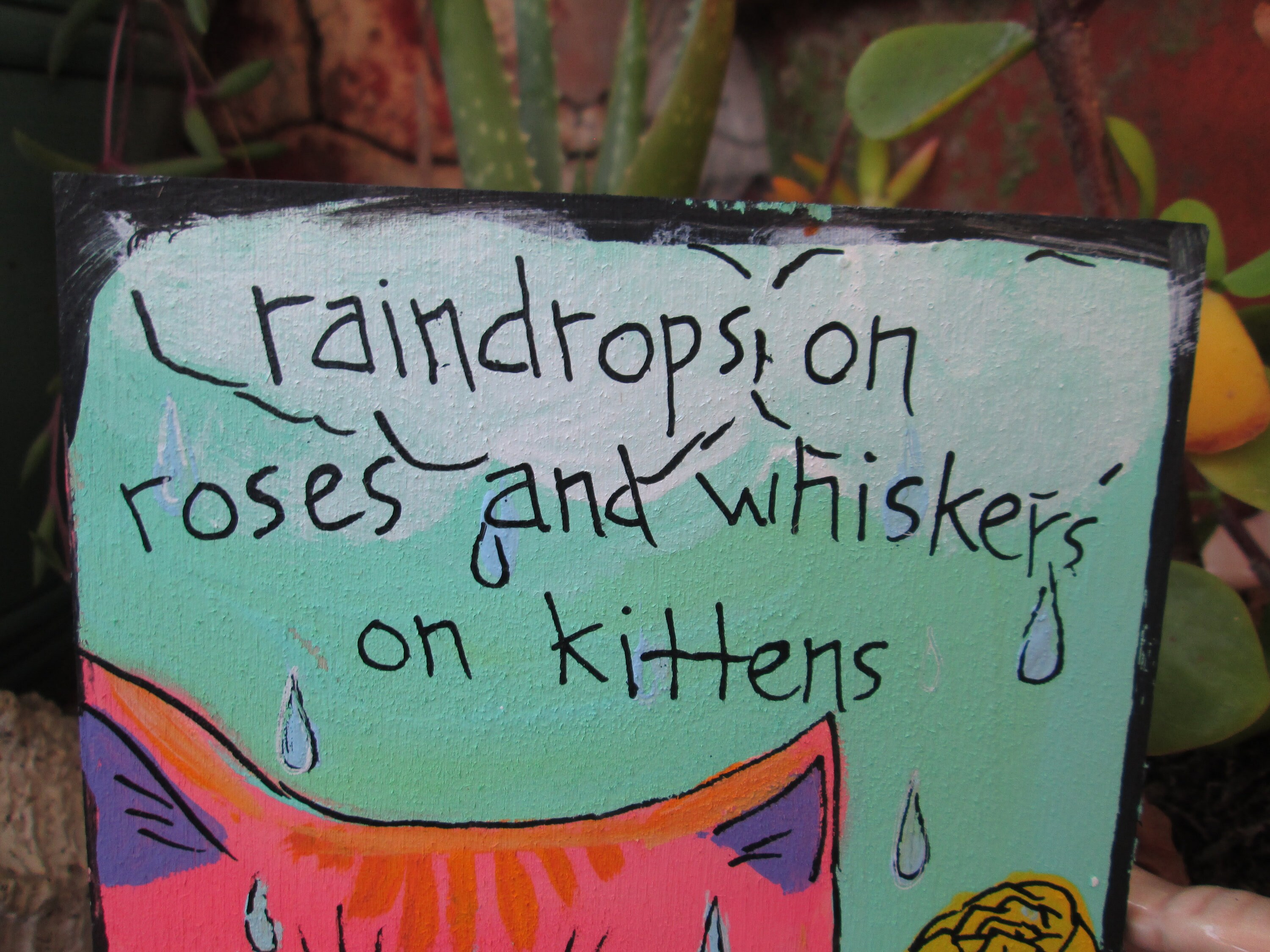 Sound of Music My Favorite Things Song Lyrics Painting on 7 - Etsy