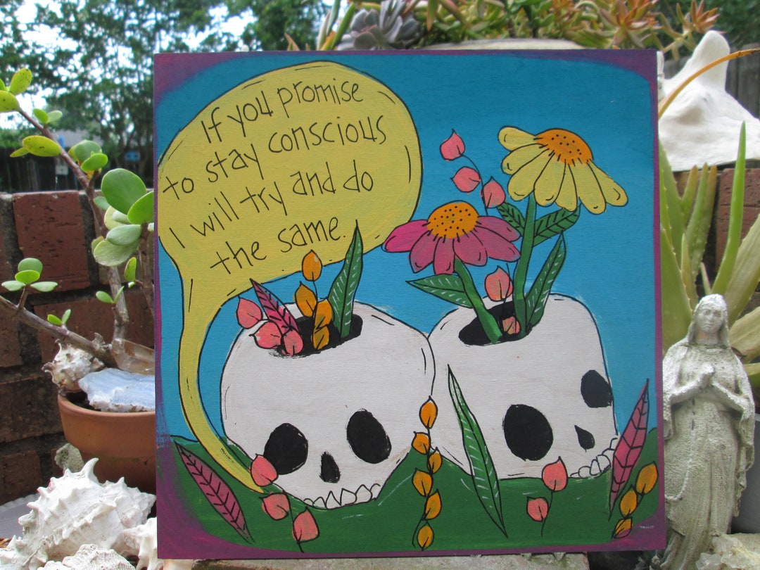 Lua Song Lyrics Painting on 10 X 10 Wood Panel, If You Promise to Say ...