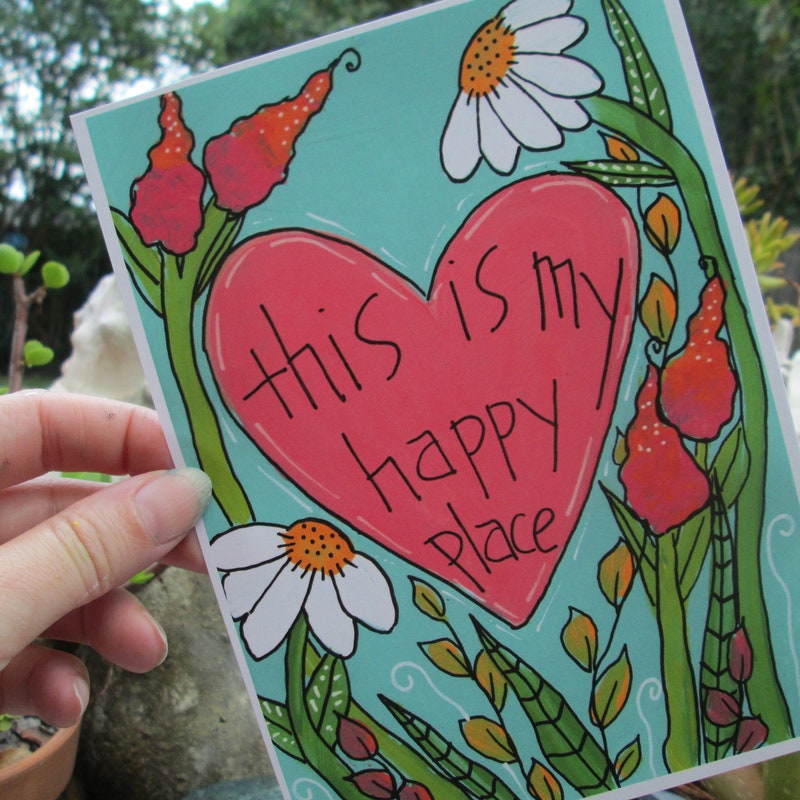 Happy Place Art - Etsy