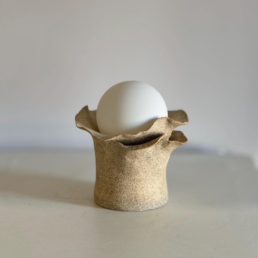 Sculptural Ceramic Lamp, Handmade Lamp, Modern Ceramic Nightstand, Home ...
