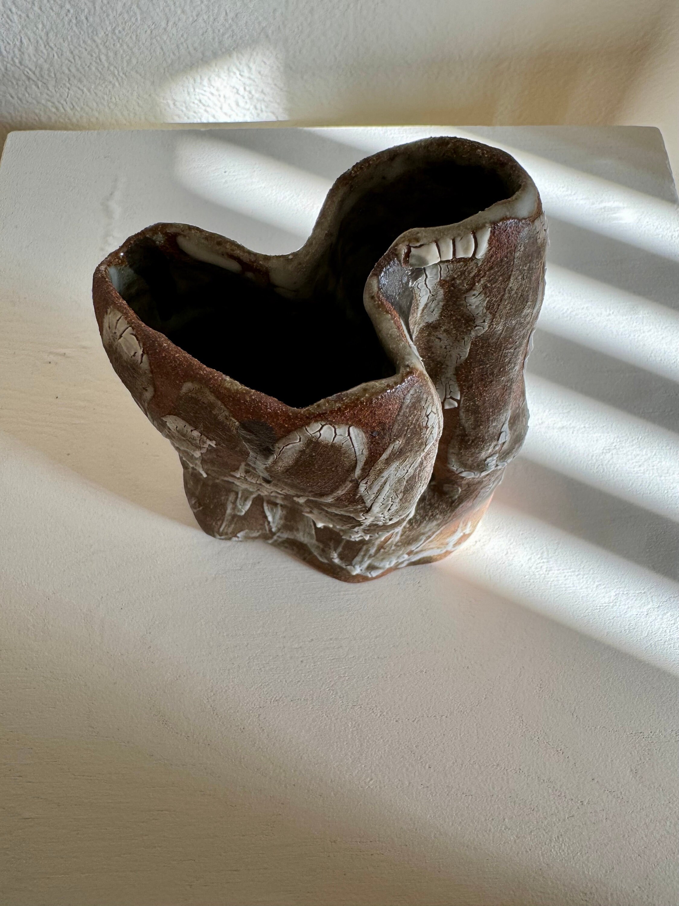 The Cave Asymmetric Handbuilt Ceramic Vase,modern Ceramic Vase ...