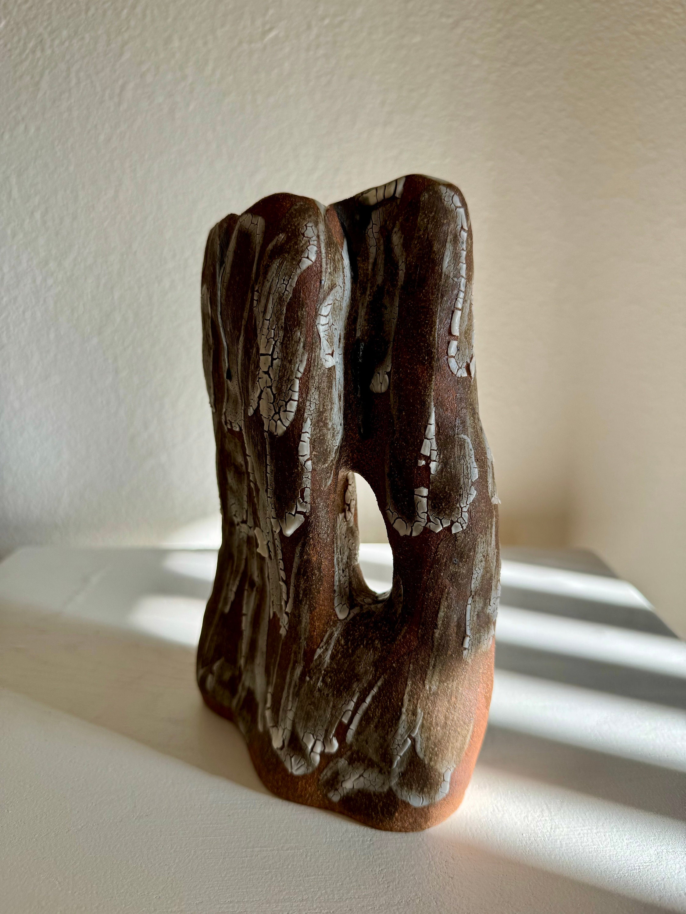 The Cave Asymmetric Handbuilt Ceramic Vase,modern Ceramic Vase ...