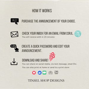 Boy Pregnancy Announcement Digital, Baby Announcement, Blue Gender ...