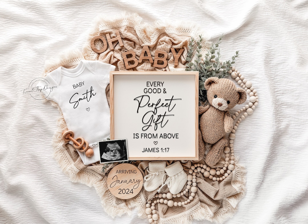 Gender Neutral Pregnancy Announcement: Social Media Reveal (digital ...