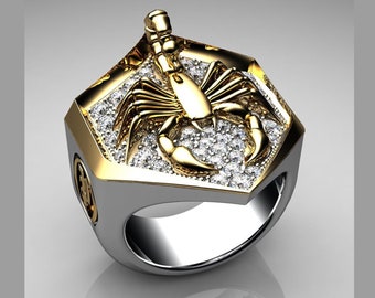 Gold Scorpion Ring - Etsy