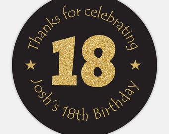 Happy 18th Birthday Stickers - Etsy UK