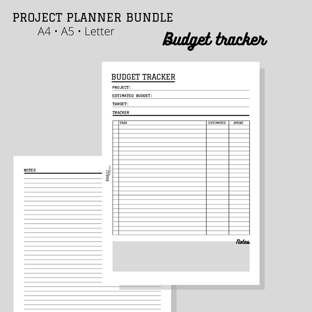 Project PRINTABLE Planner BUNDLE (A4, A5, Us Letter, Filofax) • Project ...