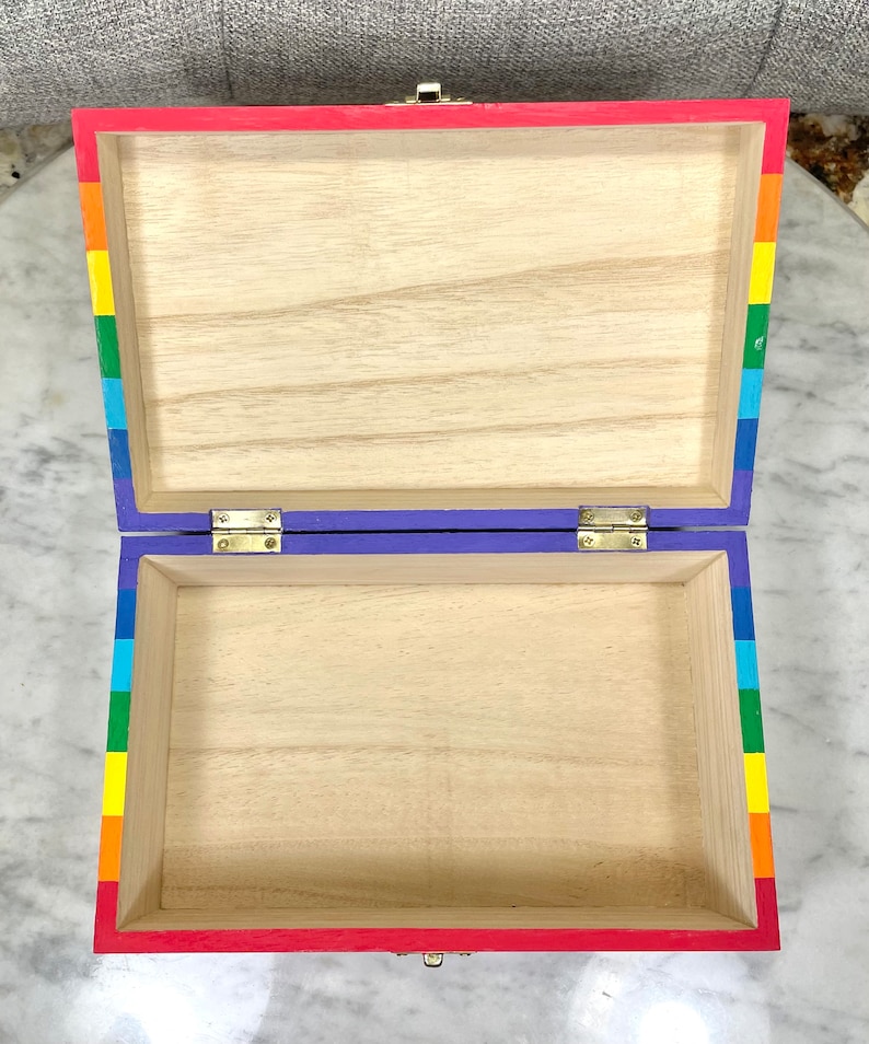 Rainbow Box, Chakra Box, Tarot Card Box, Gift Box, Keepsake Box ...