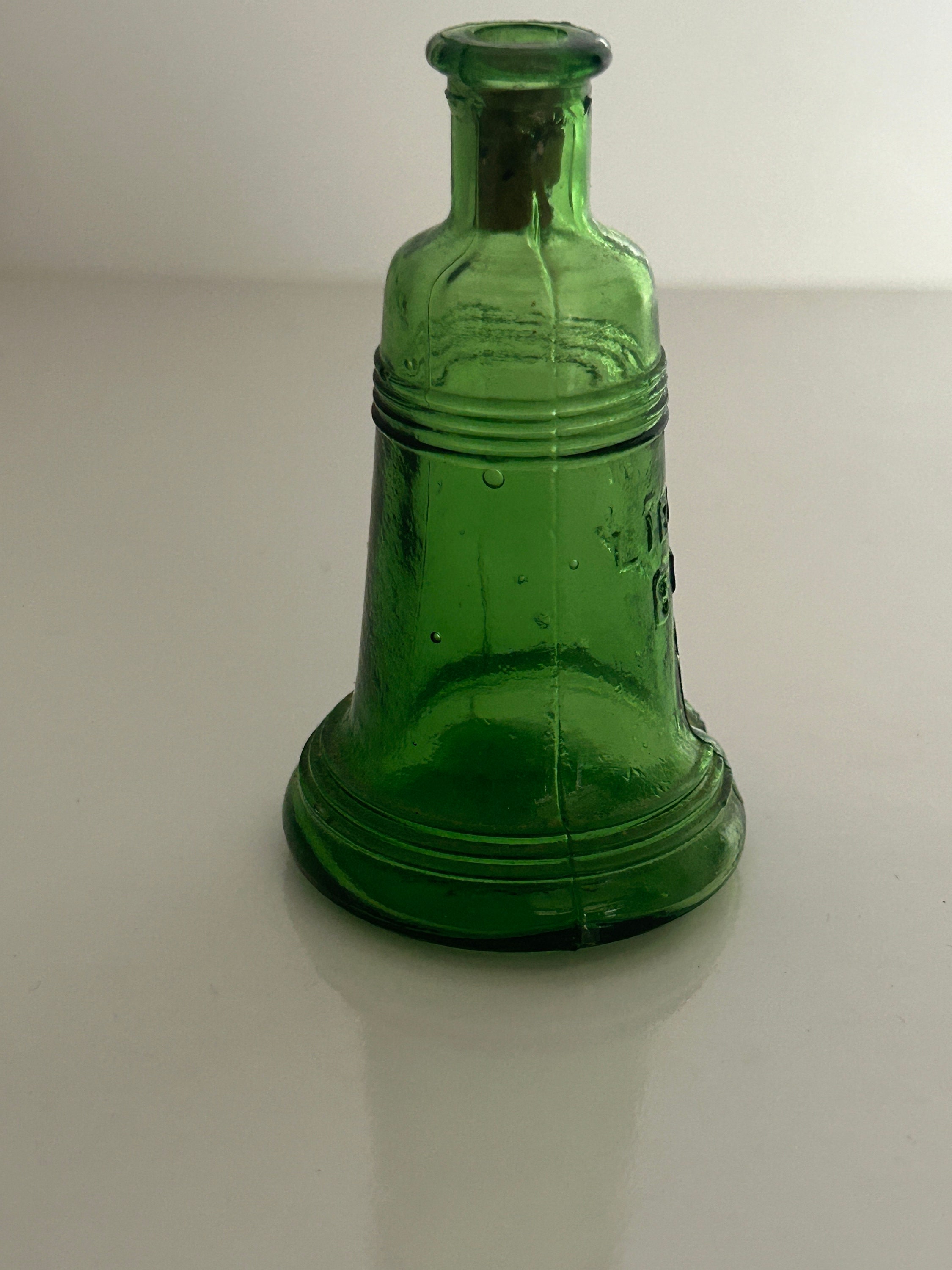 Vintage Mini Glass Bottles Wheaton Glass Liberty Bell Bottle, Wheaton ...