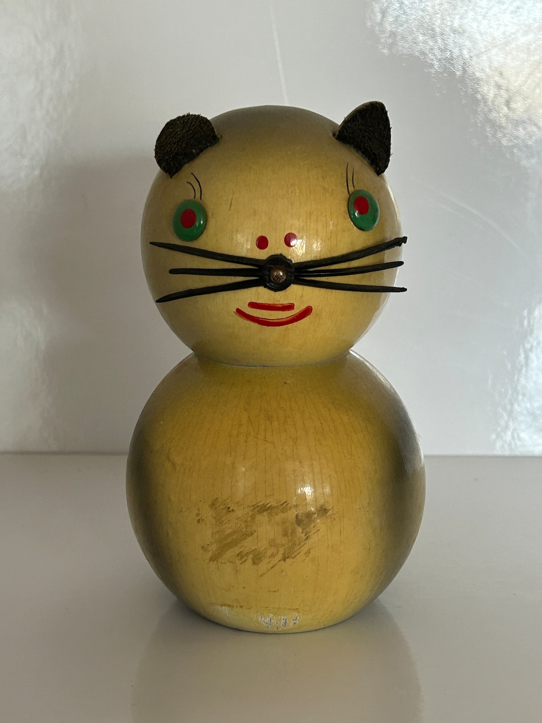 Vintage Kitty Cat Bank MCM Retro Green Eyed Cat - Etsy
