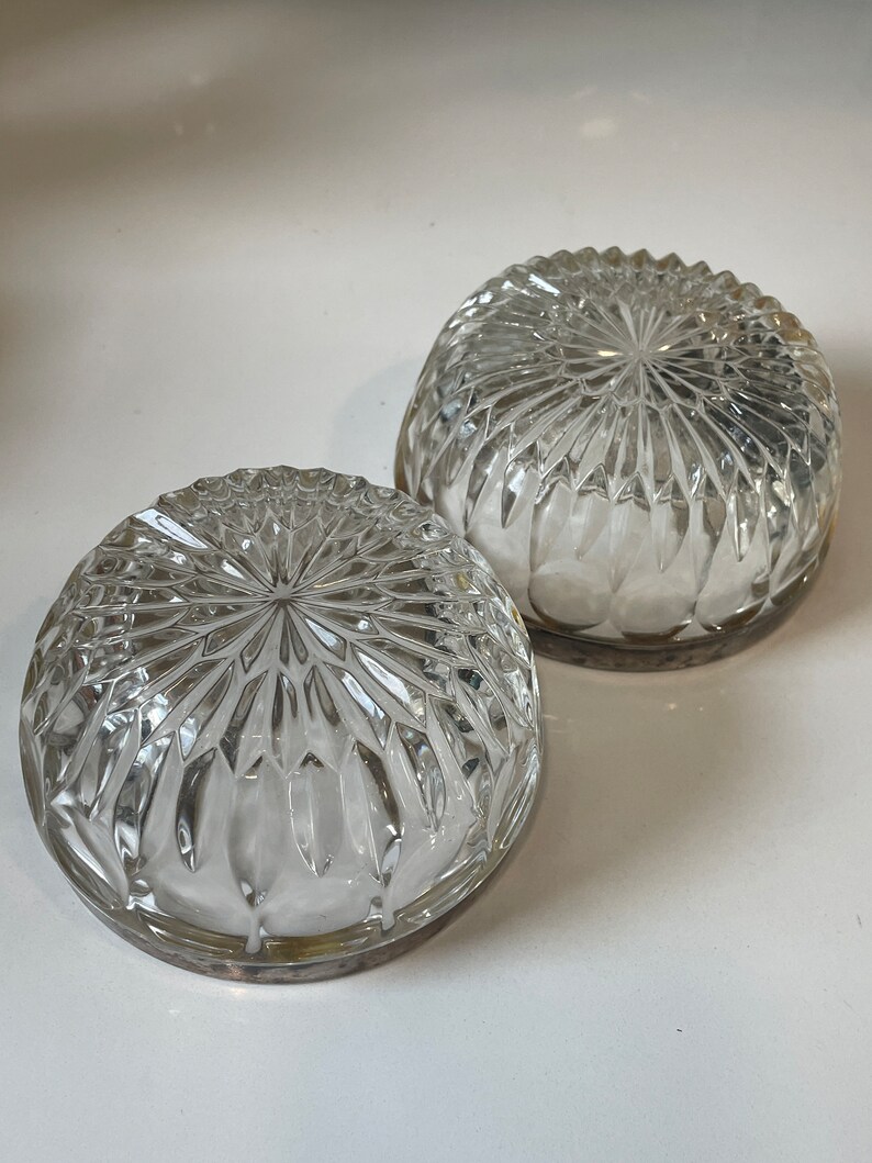 Two Vintage Italian Leonard Crystal Bowls - Etsy