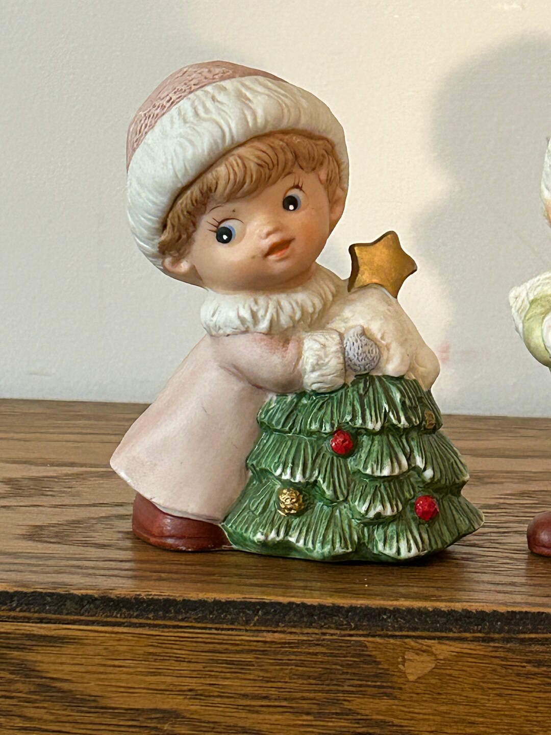 Vintage Homco Christmas Girl From 1980s Vintage Homco Christmas Decor ...
