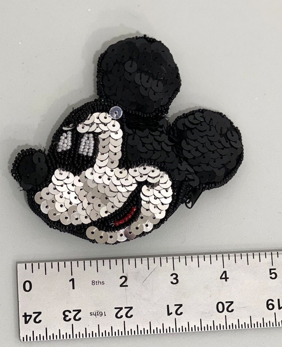 Vintage Sequins Mickey Mouse Change Purse - Gem