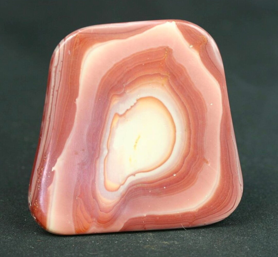 Pink White Red and Orange Glassy Wonderstone Rhyolite Slab 48 G ...