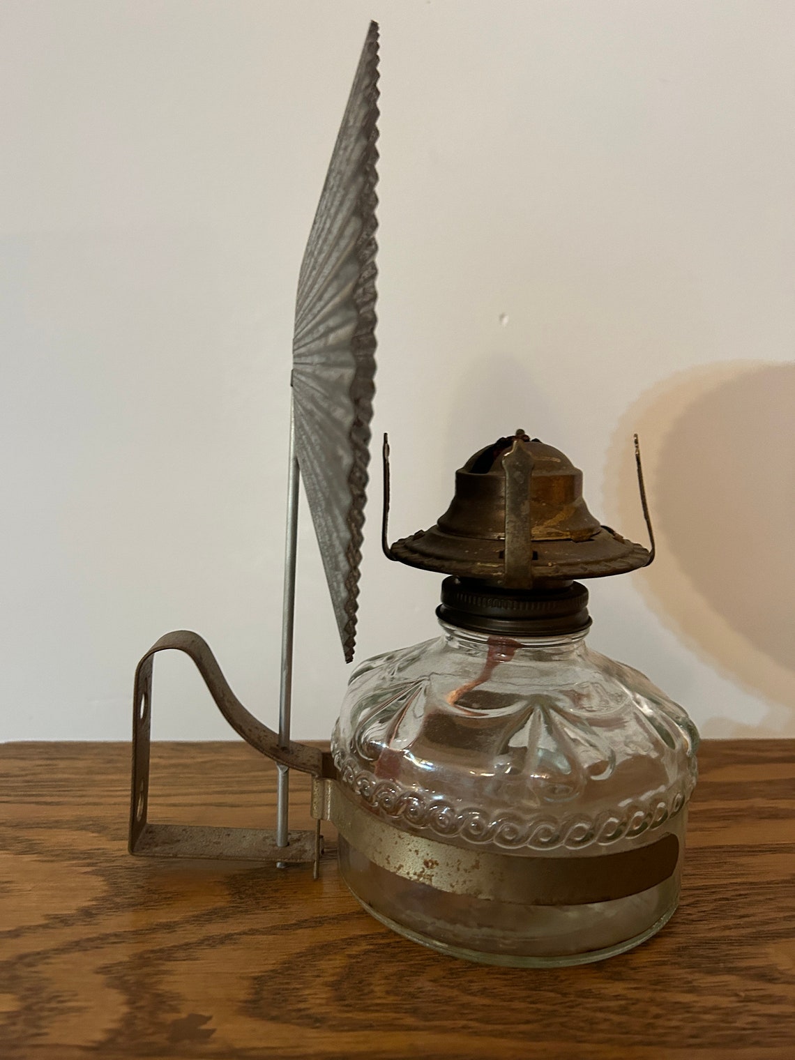 Vintage Eagle Oil Lamp With Reflector - Etsy