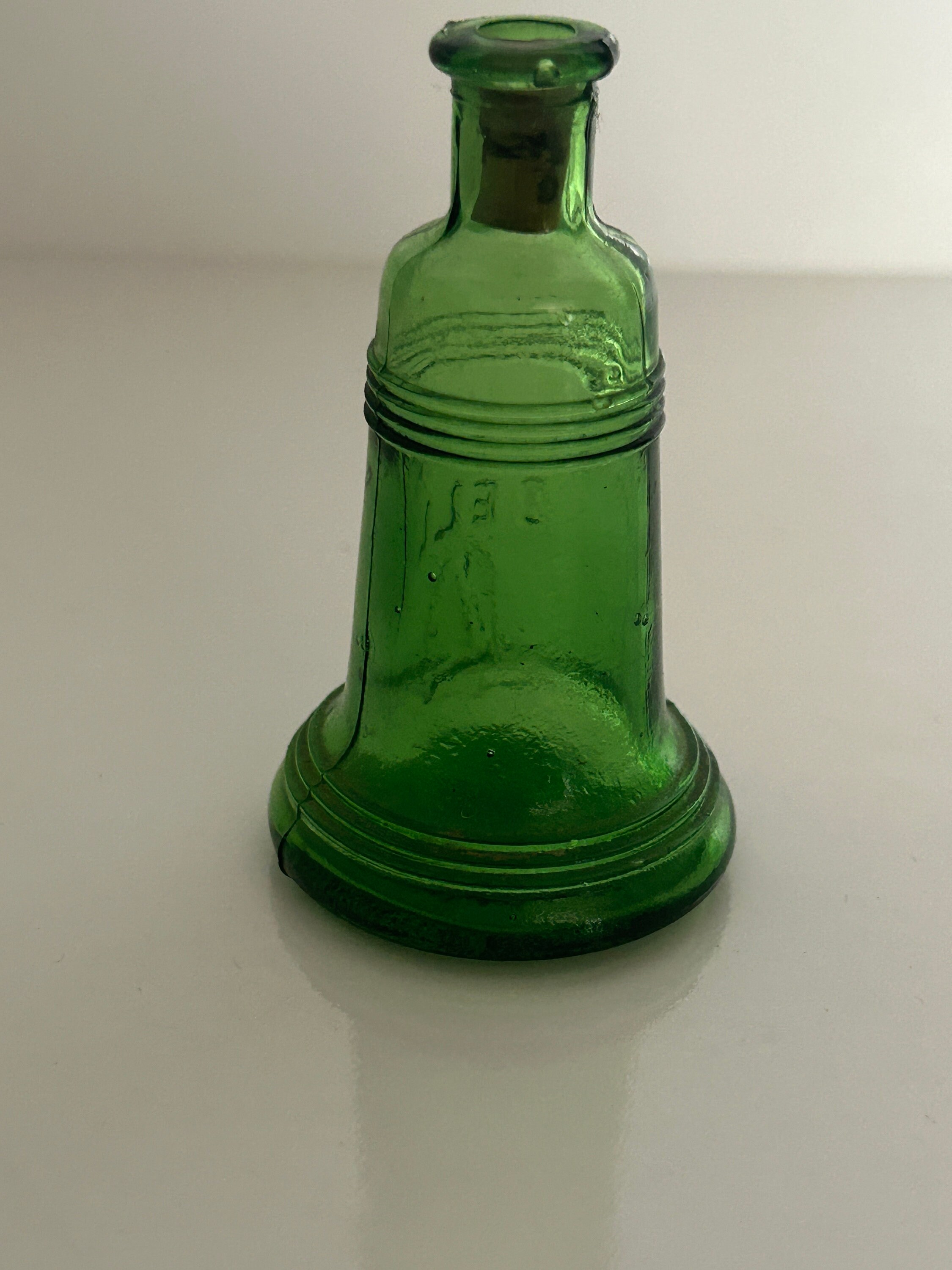 Vintage Mini Glass Bottles Wheaton Glass Liberty Bell Bottle, Wheaton ...
