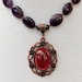 Luscious Red Ruby, Purple Amethyst, Antique Copper Choker - Etsy