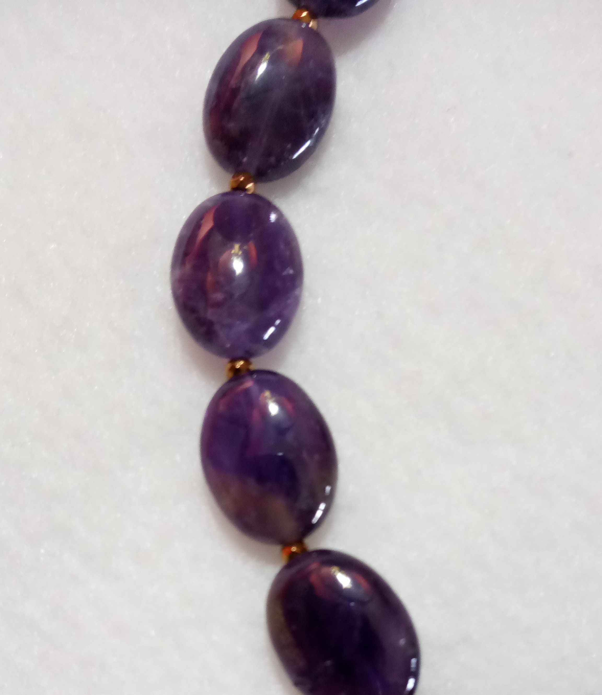 Luscious Red Ruby, Purple Amethyst, Antique Copper Choker - Etsy