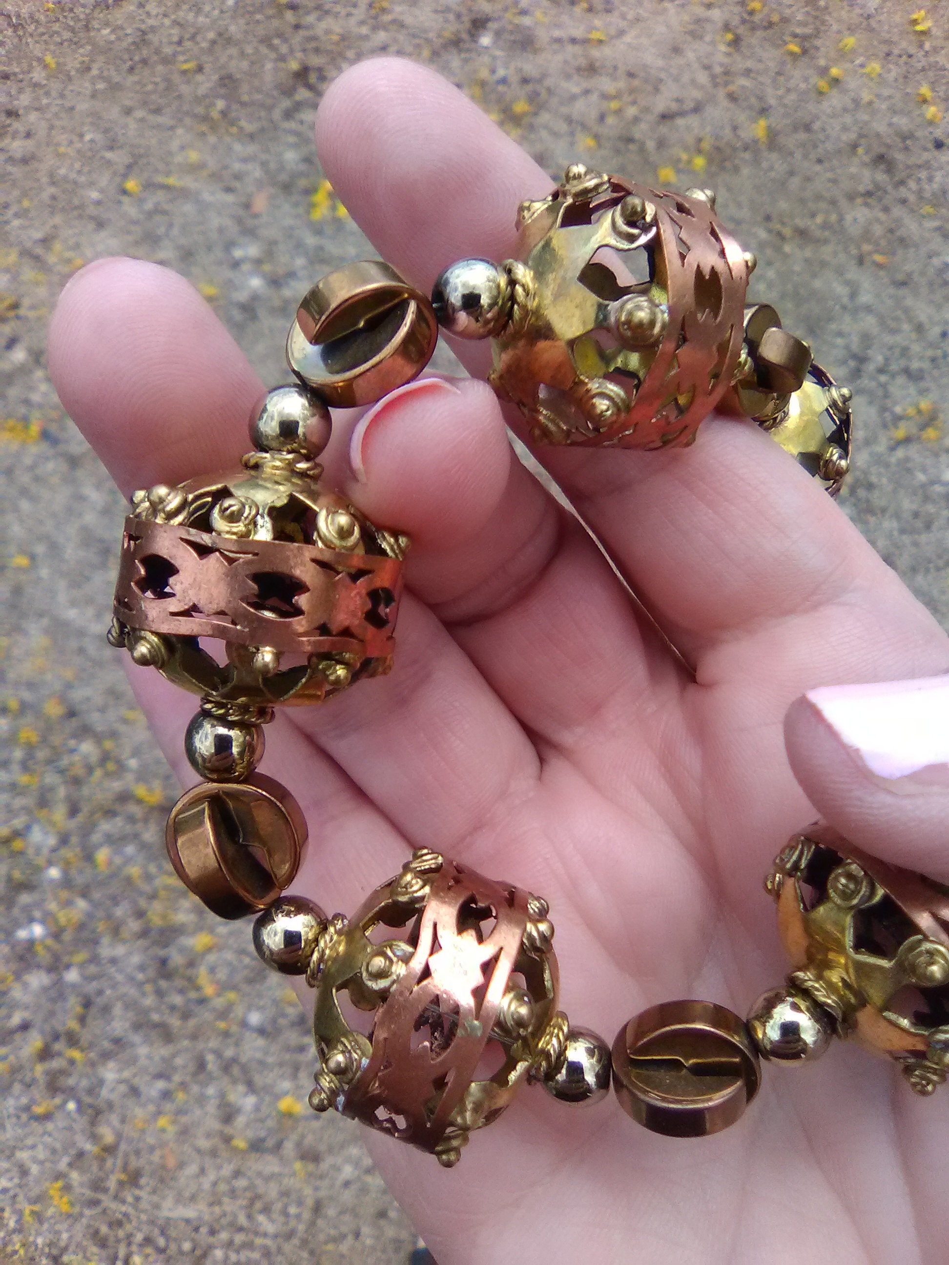 Industrial Medieval Punk Hematite Brass and Copper Metal Choker - Etsy