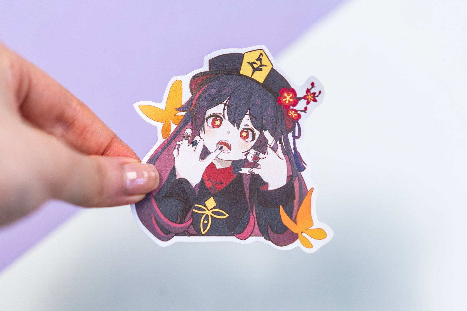 Genshin Hutao Vinyl Sticker Genshin Impact Character Sticker - Etsy Canada