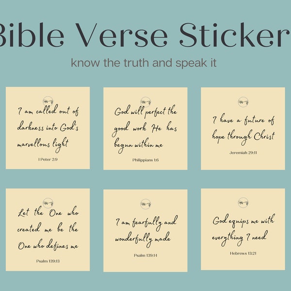 Christian Stickers - Etsy