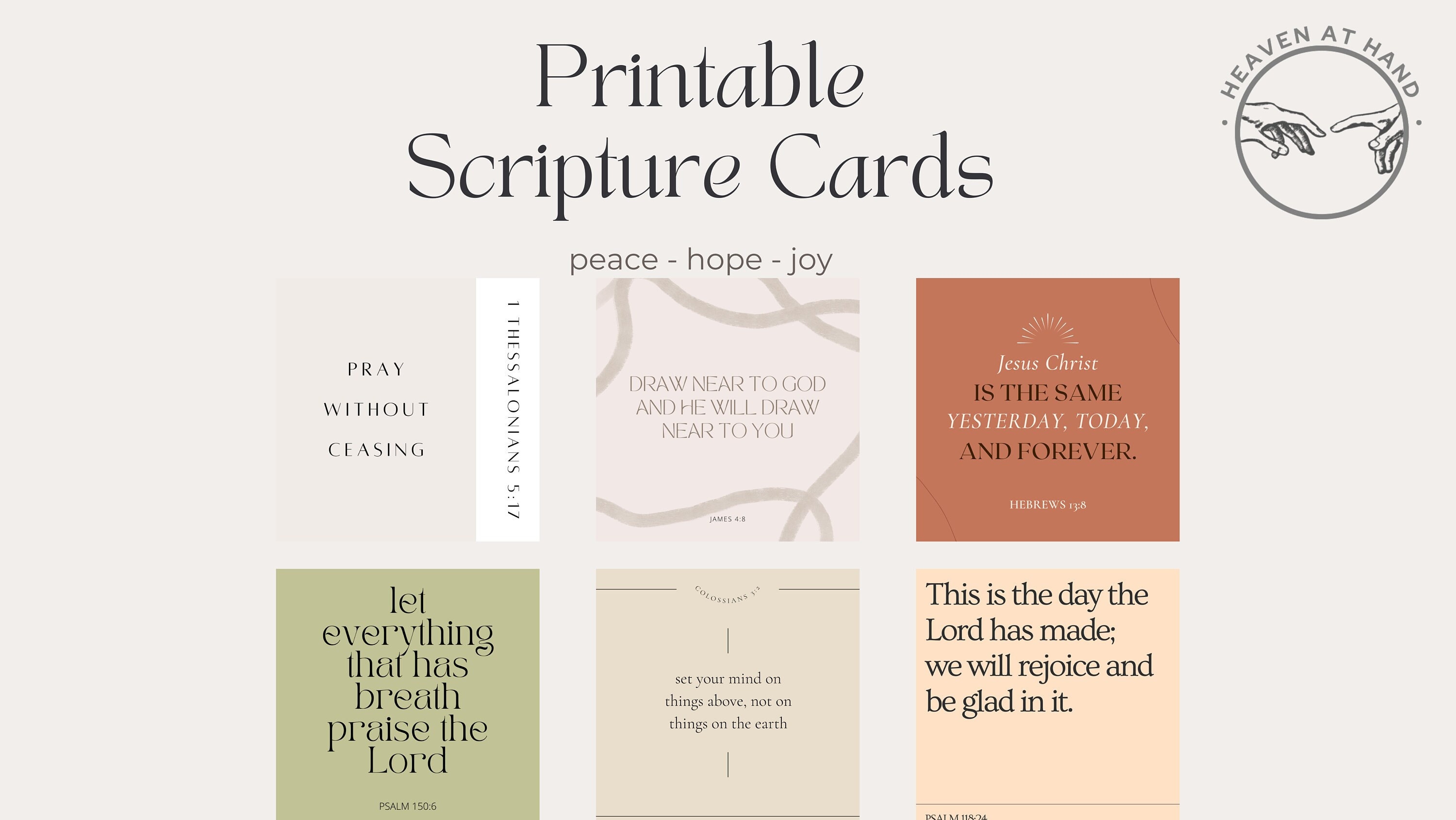 Printable Scripture Cards, Bible Verse Cards, Christian Stationery ...
