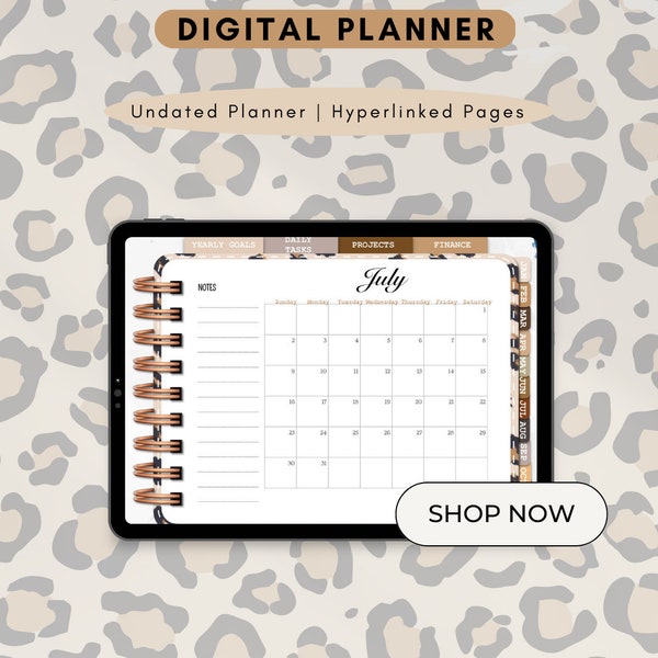 Cheetah 2023 Planner - Etsy