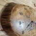 White Tail Buck, Laser Engraved Wood Clock, Natural Wood Clock, Lacquer ...