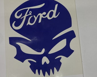 Ford Skull Svg Decal - Etsy